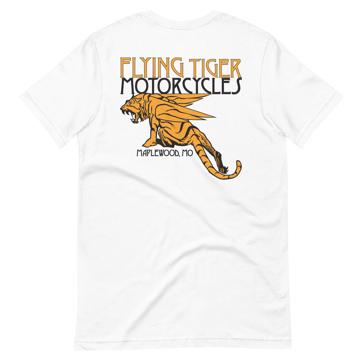 LIMITED EDITION: Deco Tiger Unisex t-shirt – Flying Tiger Motorcycles
